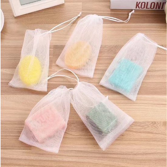 Portable Soap Mesh Foaming Net Bubble Mesh Bag Handmade Soap Foaming