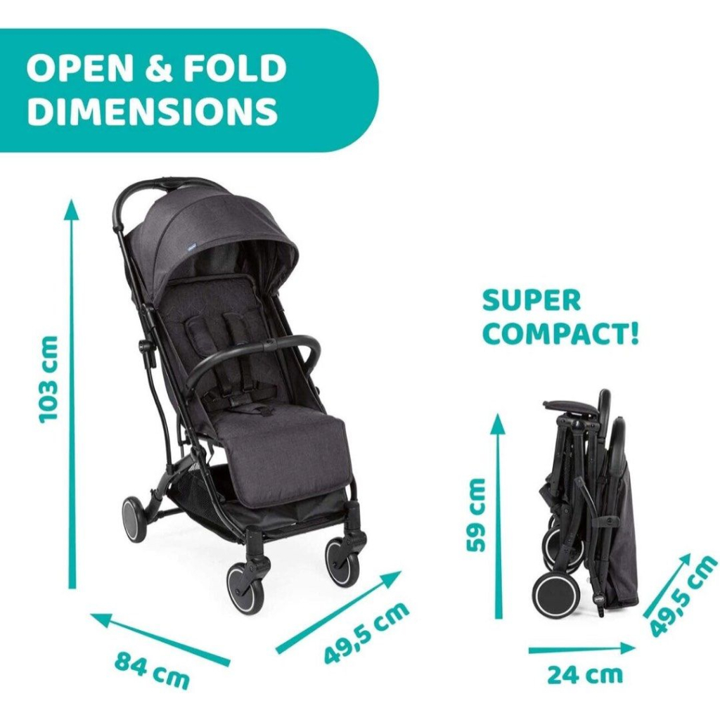 BNB Chicco Trolleyme Baby Stroller [Free Rain Cover] | Shopee Malaysia