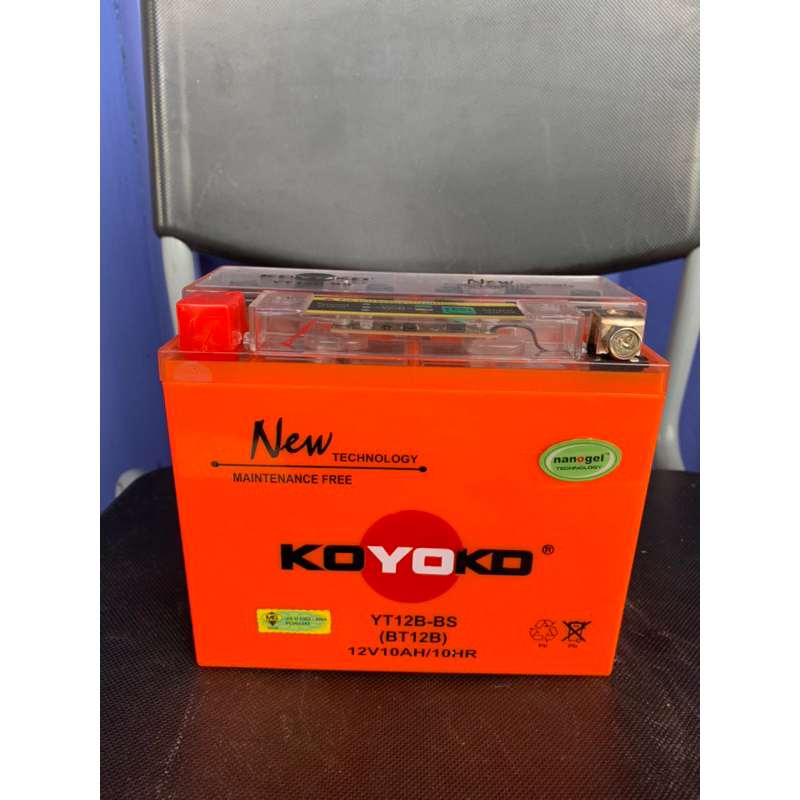 KOYOKO YT12B-BS/BT12B , 12V , 10Ah , Maintenance free motorcycle ...
