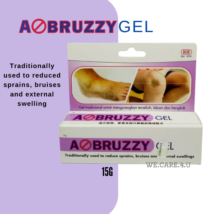 ~HOE A-BRUZZY GEL 15G-FOR SPRAINS,BRUISES & EXTERNAL SWELLINGS / GEL ...