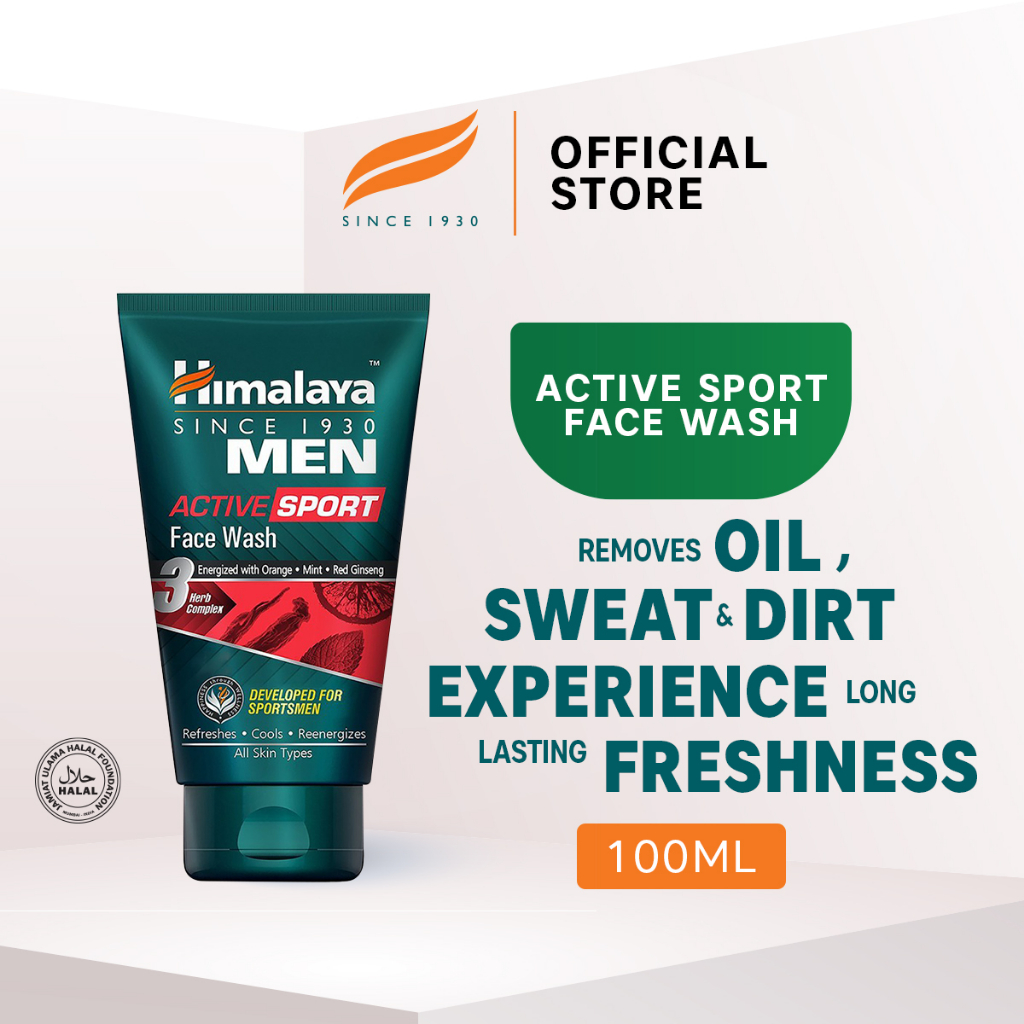 Himalaya Men Active Sport Face Wash (100ML) | Shopee Malaysia