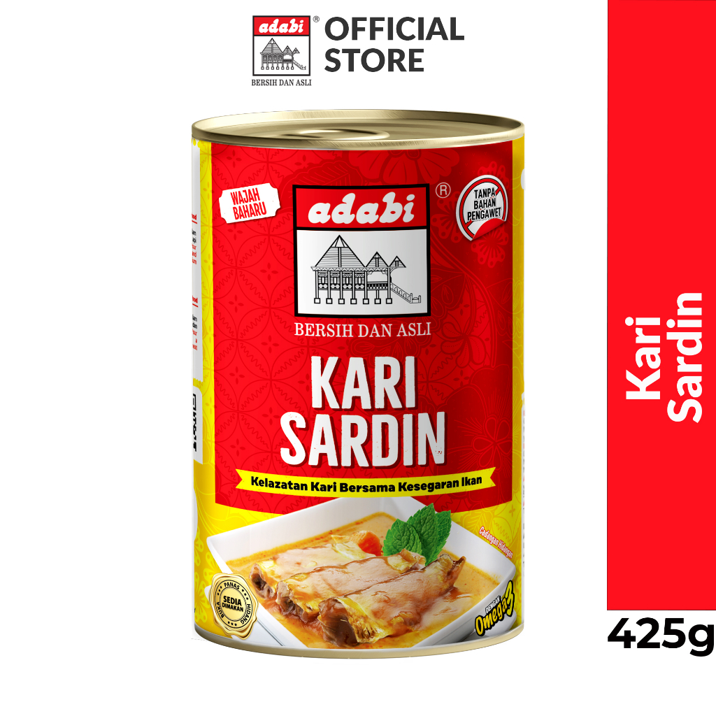 Adabi Kari Sardin 425g | Shopee Malaysia