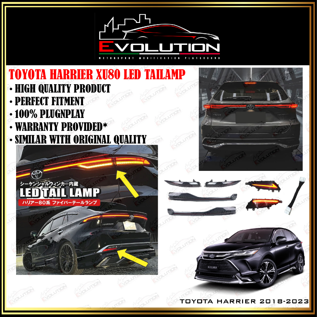 [HIGH QUALITY] TOYOTA HARRIER XU80 TAIL LAMP REAR LIGHT LED SEQUENTIAL ...