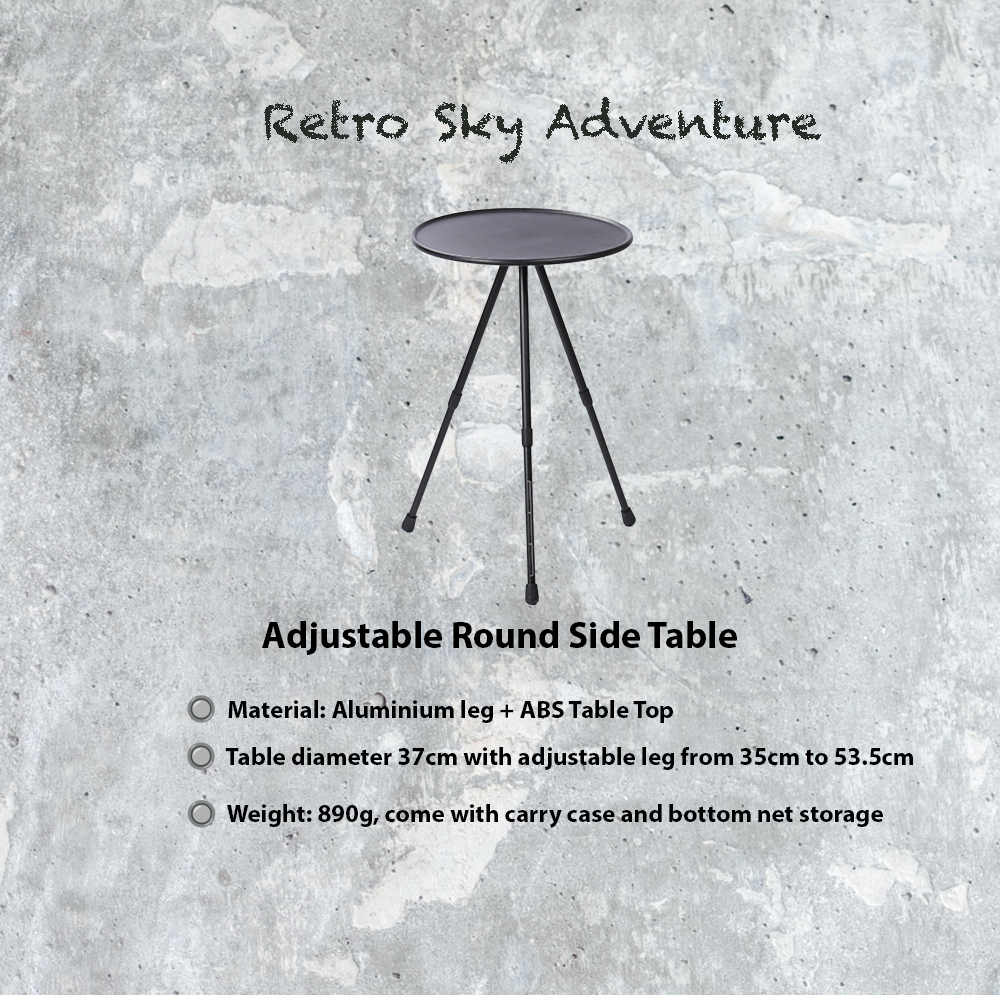 Outdoor Adjustable Round Side Table | Shopee Malaysia