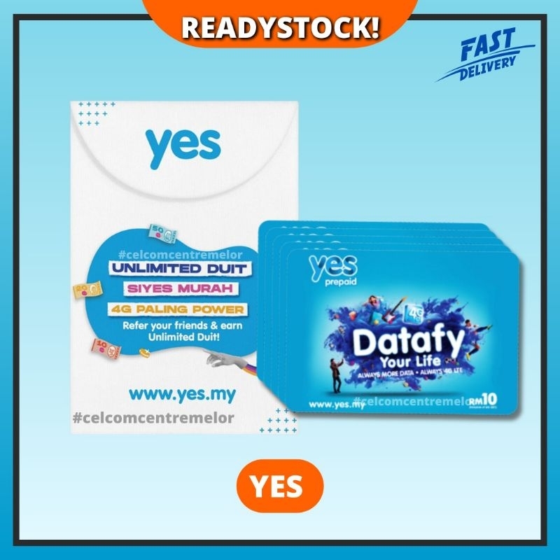 SIMKAD YES PREPAID UNLIMITED DATA 5G | Shopee Malaysia
