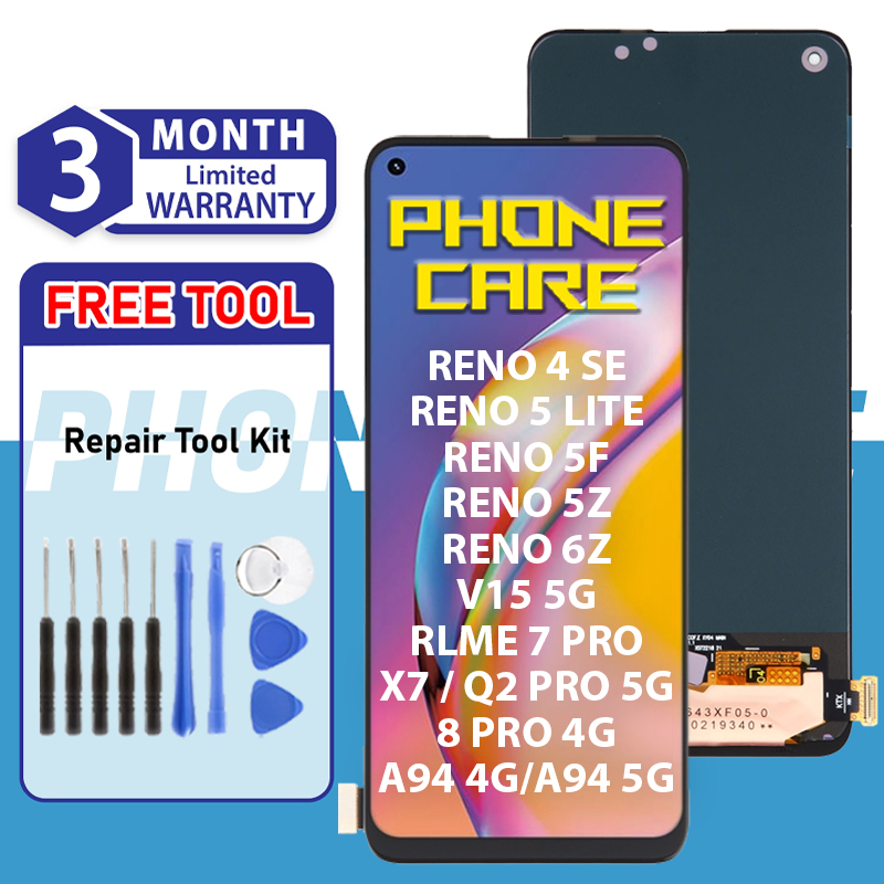 LCD Compatible OLED RENO 4 4G 5G 4F 4 SE 5 5F 5Z 5 LITE 6Z LITE CPH2113 ...