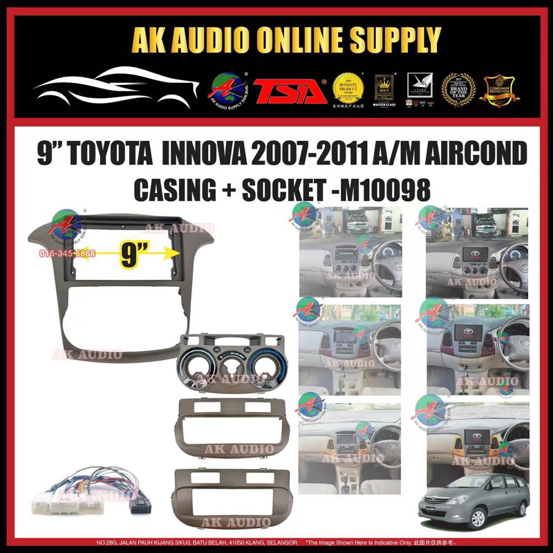 Toyota Innova 2007 -2011 ( Auto / Manual Air Cond 2 IN 1 ) Android ...