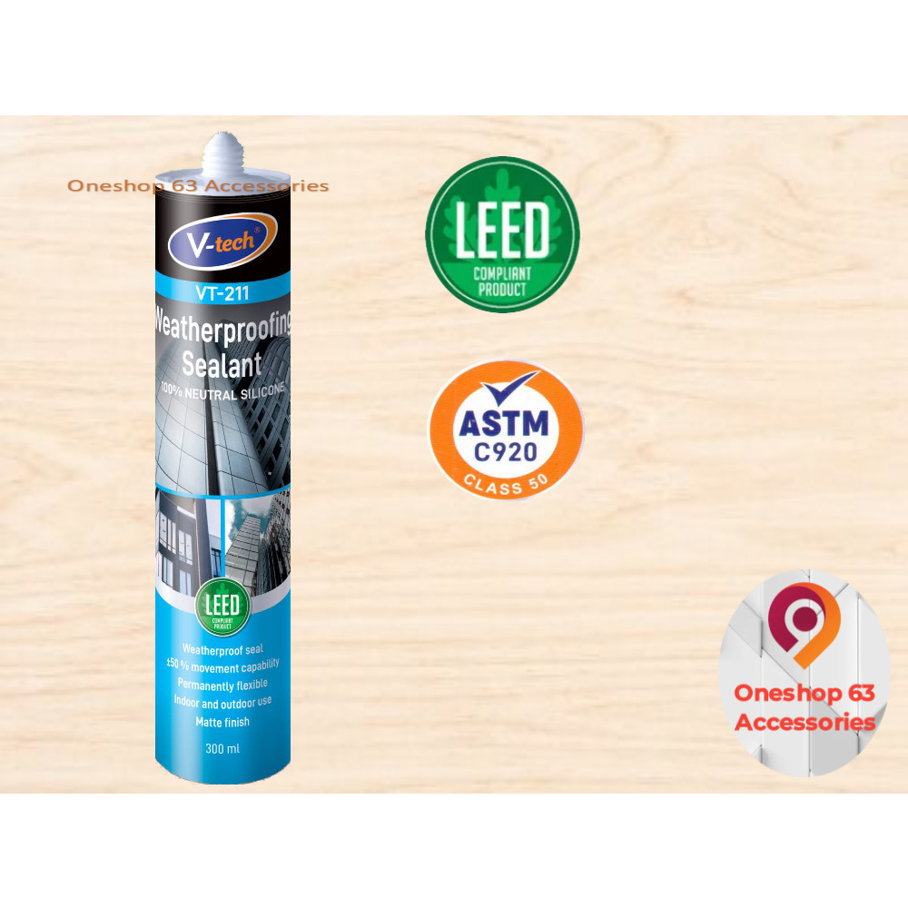 𝗩𝗧-𝟮𝟭𝟭𝗠𝗕 𝗩-𝗧𝗲𝗰𝗵 𝗪𝗲𝗮𝘁𝗵𝗲𝗿𝗽𝗿𝗼𝗼𝗳𝗶𝗻𝗴 𝗡𝗲𝘂𝘁𝗿𝗮𝗹 𝗦𝗶𝗹𝗶𝗰𝗼𝗻𝗲 𝗦𝗲𝗮𝗹𝗮𝗻𝘁 (𝗠𝗮𝘁𝘁𝗲 𝗕𝗹𝗮𝗰𝗸 𝟯𝟬𝟬𝗺𝗹) | Shopee Malaysia