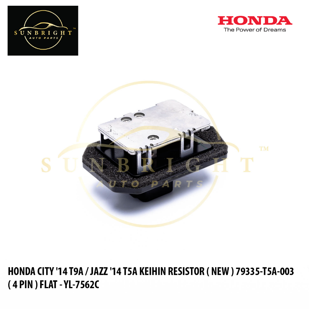 HONDA CITY '14 T9A / JAZZ '14 T5A KEIHIN RESISTOR ( NEW ) 79335-T5A-003 ...