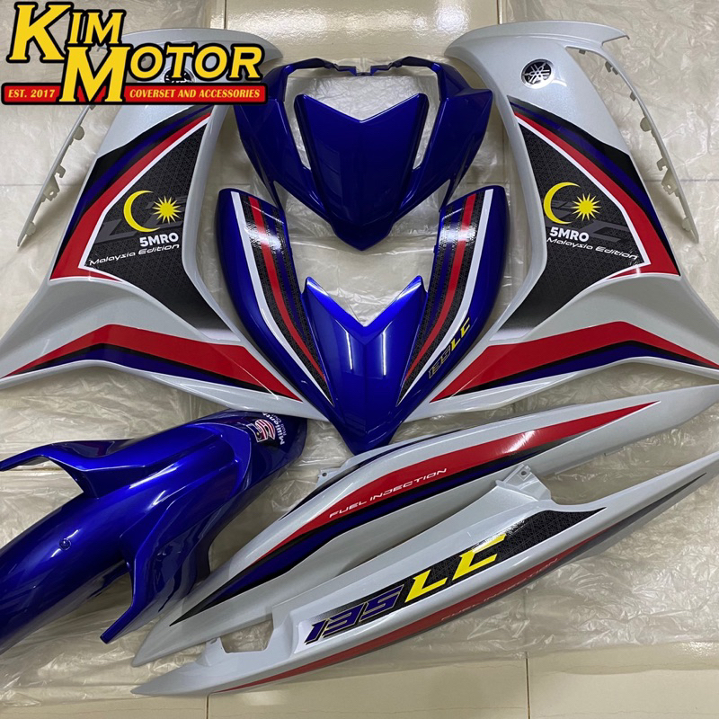 COVERSET LC V8 ORIGINAL VELOZI 5MRO MALAYSIA EDITION BIRU PUTIH BLUE ...