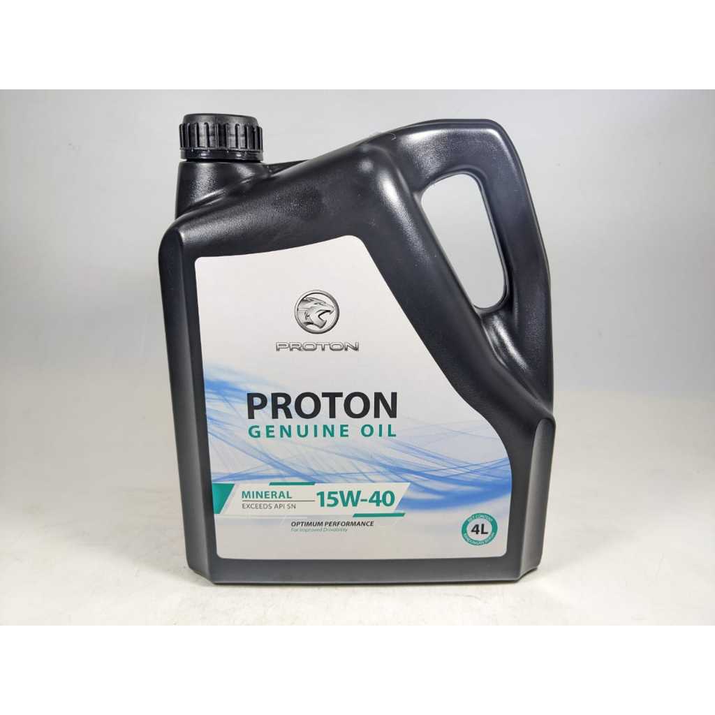 PROTON GENUINE OIL ORIGINAL MINERAL ENGINE OIL 15W-40 15W40 API SN ...