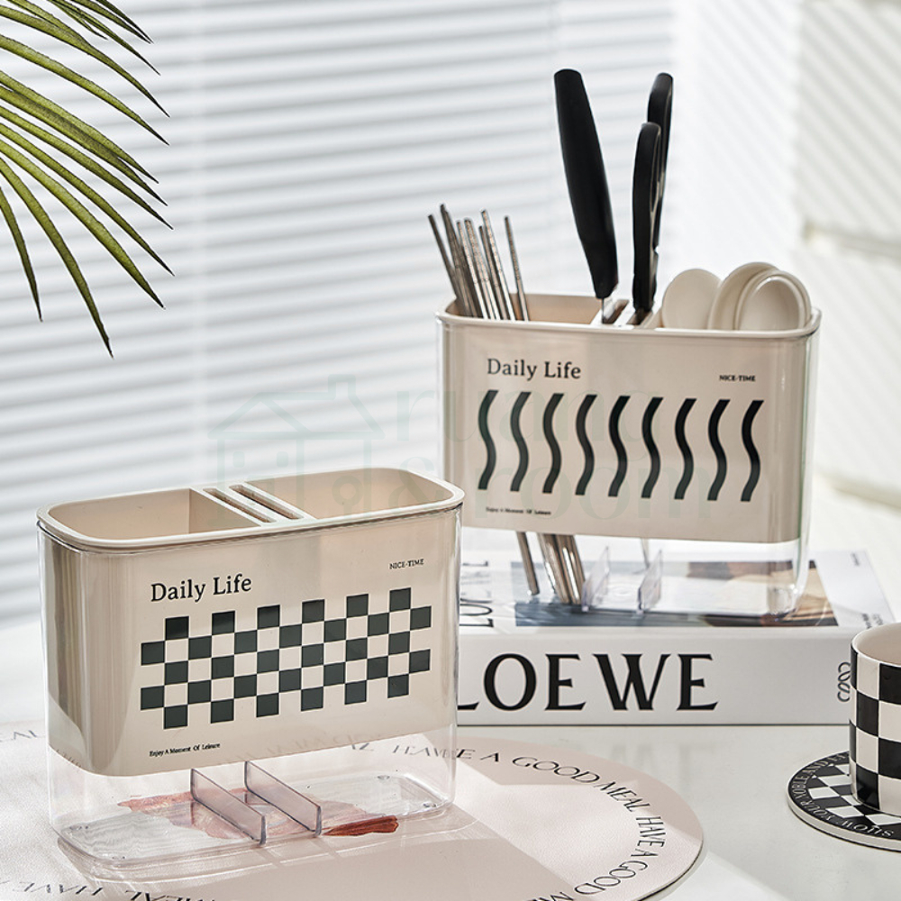Utensils Holder INS Style Knife Storage Kitchenware Fork Spoon ...