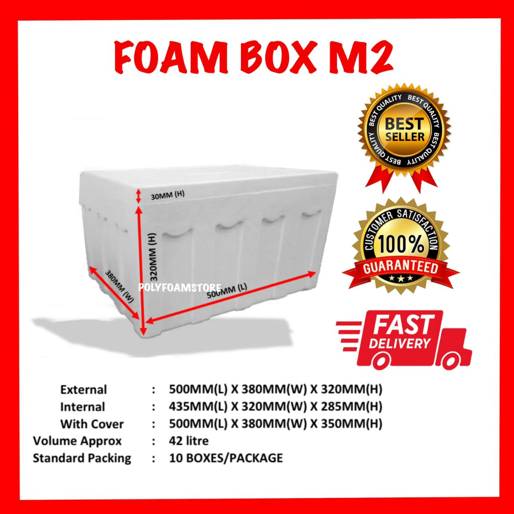 [ READY STOCK ] POLY FOAM SMALL BOX (M2) / KOTAK FOAM (M2) | Shopee ...