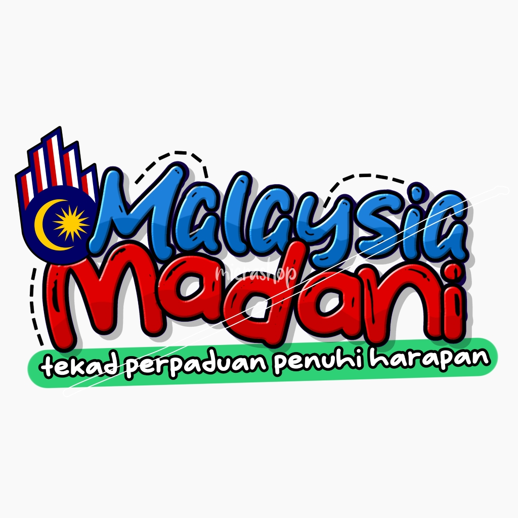 Sticker Selamat Hari Merdeka Size 9cm-11cm / Hari Kemerdekaan / Saya ...