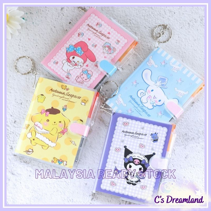 C'S DREAMLAND Cute Sanrio Mini Notebook With Pen Creative Cute Cartoon ...