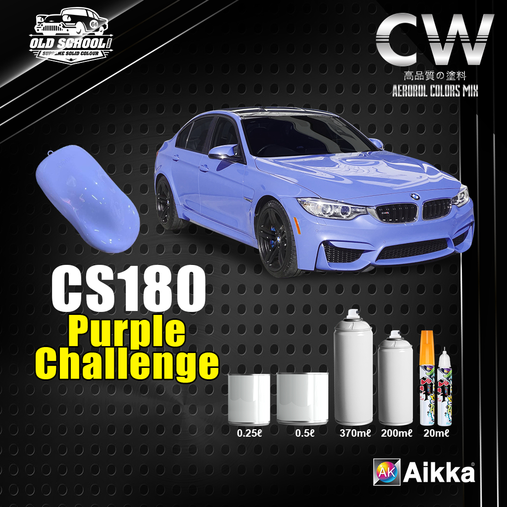 [ AIKKA Purple Challenge CS180 ] 2K Car Paint Cat Kaler Bancuh Kereta Motor AK CW Custom Mix DIY ...
