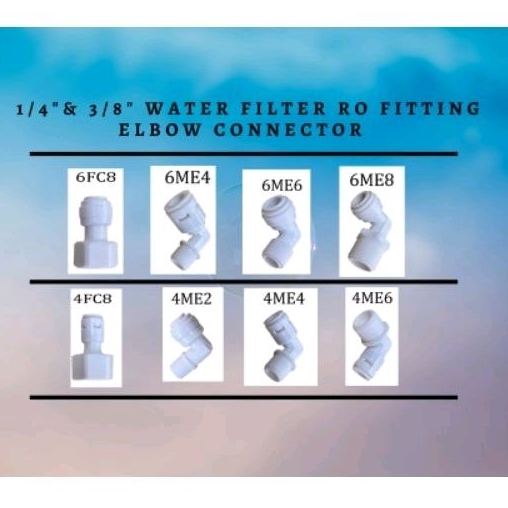 RO water filter connector Fittings 6mm & 10mm | Shopee Malaysia
