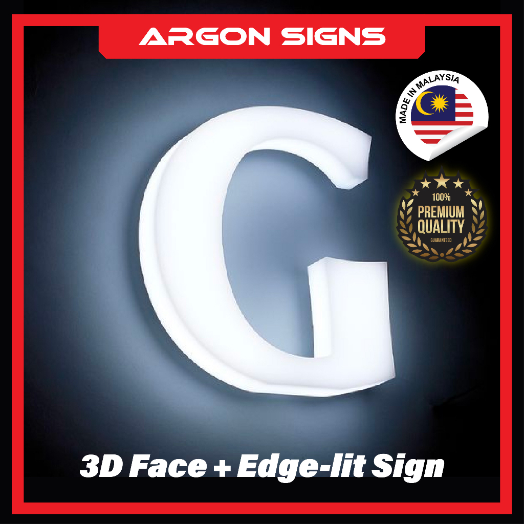 Custom Front-lit + Edge-lit 3D signs | Illuminated sign letter | Indoor ...