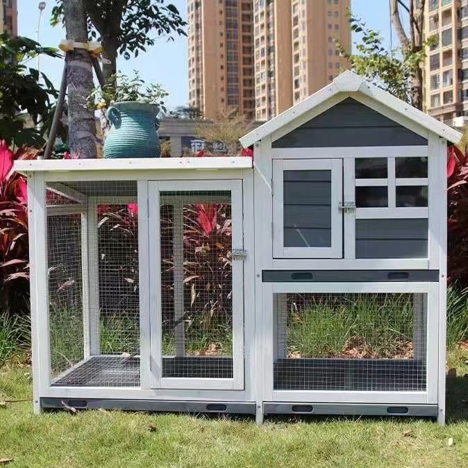 Waterproof Rabbit Cage Bunny Pigeon Chicken Coops Pet Cat Dog House ...