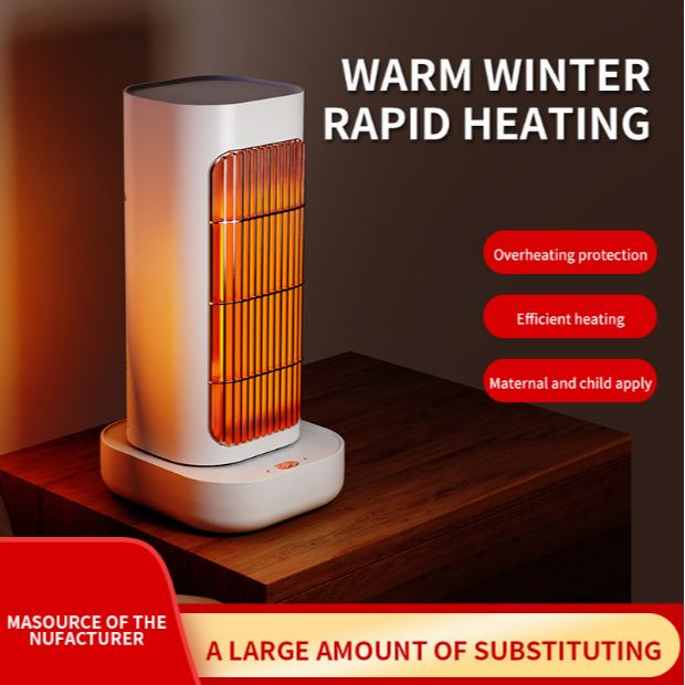 Mini Electric Heater Portable Desktop Fan Heater Fast Heating Warm Fan ...
