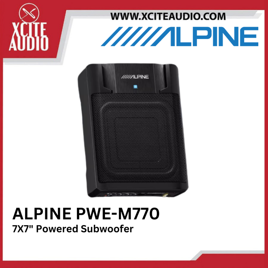 Alpine PWE-M770 7X7 inch Powered Subwoofer | Shopee Malaysia