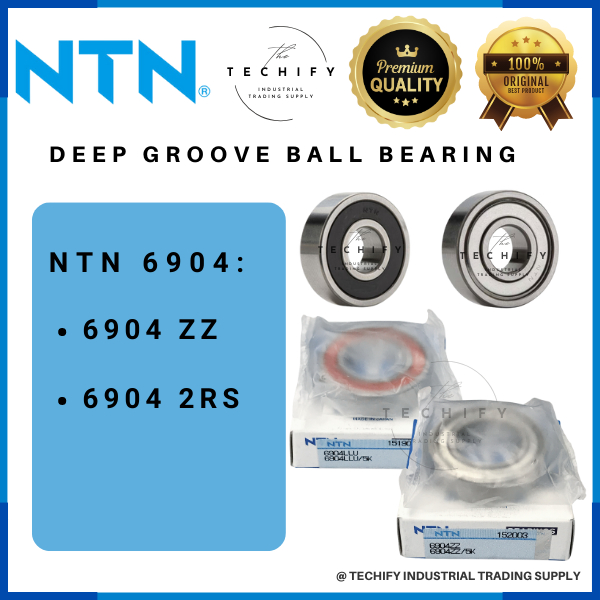 NTN 6904 ZZ / 2RS DEEP GROOVE BALL BEARING 100% ORIGINAL MADE IN JAPAN ...