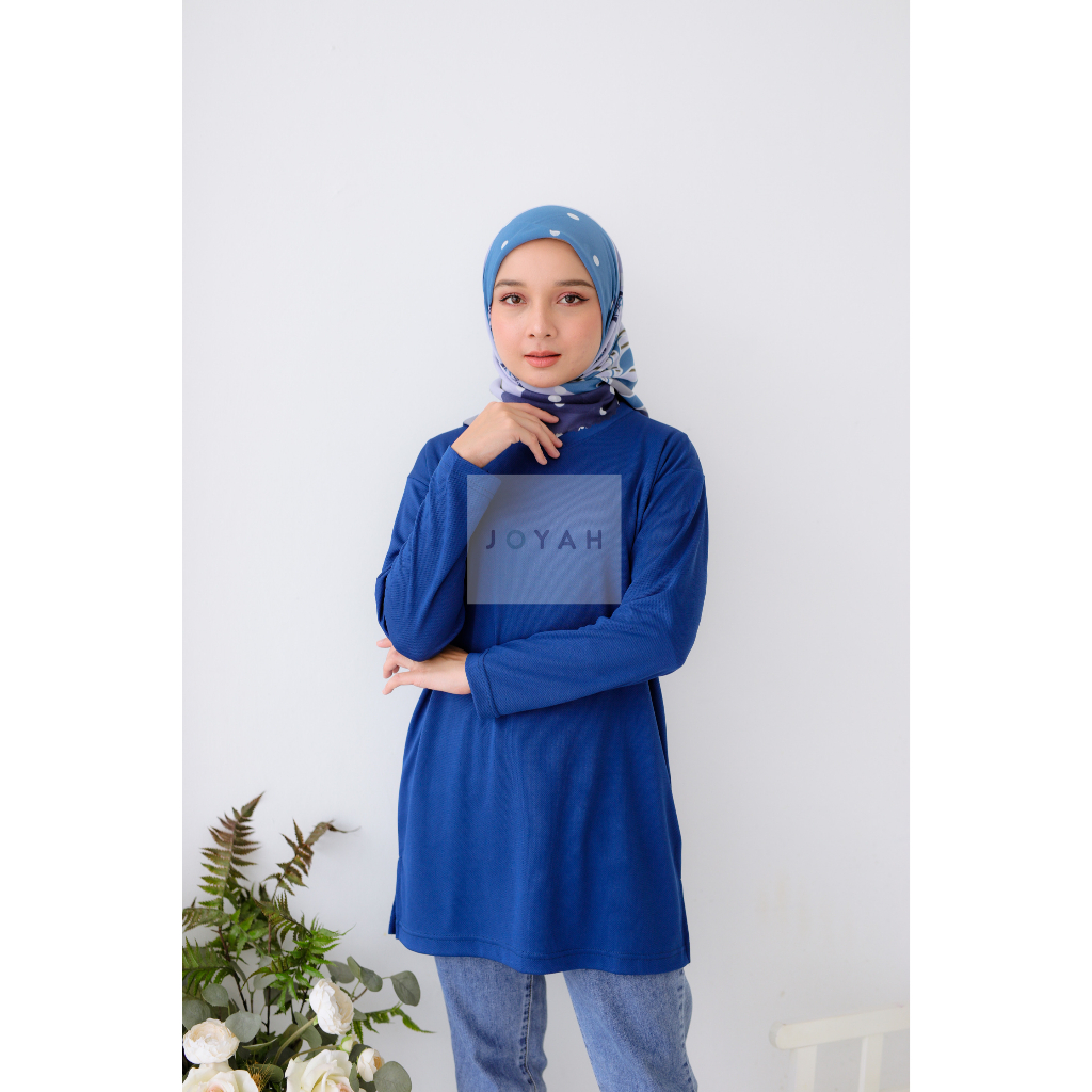 Joyah Premium Muslimah/XS-XL/Baju Sukan Muslimah/Plain Jersi/ Microfiber Eyelet | Shopee Malaysia