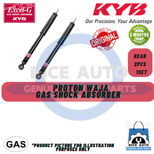 PROTON WAJA (REAR 2PCS) 100% ORIGINAL KAYABA (KYB) EXCEL-G GAS SHOCK ABSORBER | Shopee Malaysia