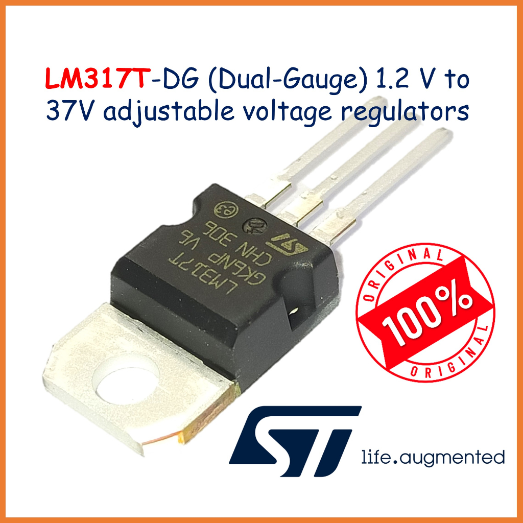 Original LM317T LM317 LM317T-DG 1.5A Adjustable Voltage Regulator TO-220 ST Ori Original ...