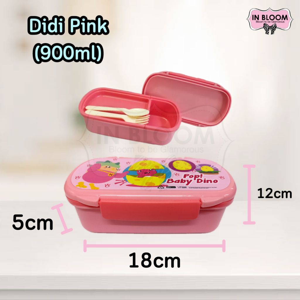 Kids Student Didi & Friends Avenger Lunch Box Food Storage Container ...