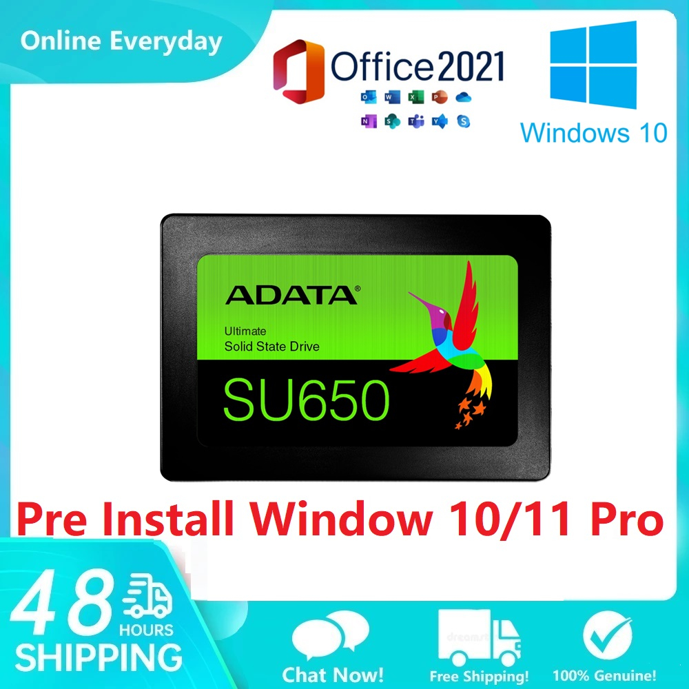 Solid-state drive SSD with Windows 10 Pro 64bit + Microsoft Office Pro ...