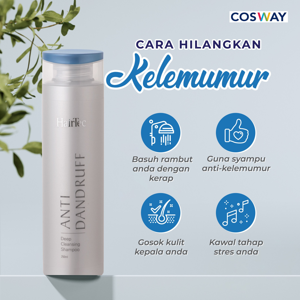 COSWAY HairTec Anti-Dandruff Shampoo 250ml (73120) | Shopee Malaysia