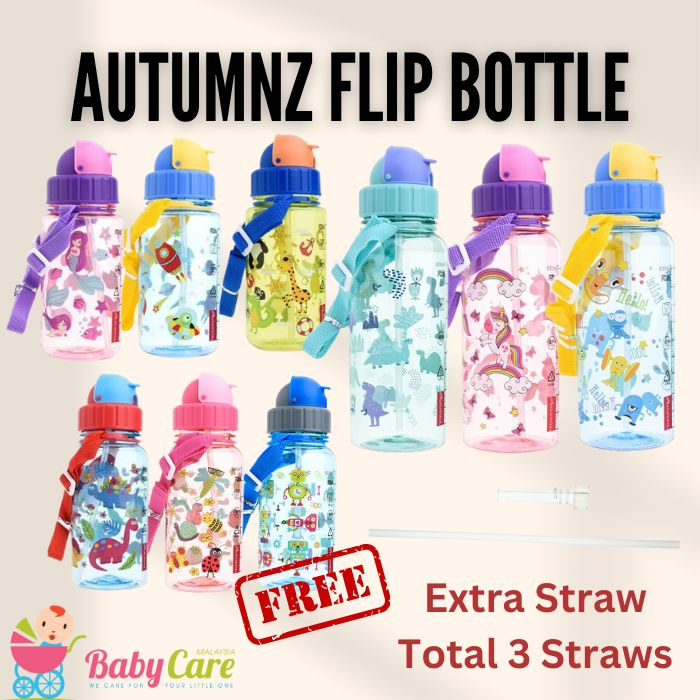 Autumnz Flip Top Straw Bottle Replacement Straw Botol minuman Botol Air ...