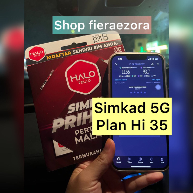 Sim Card 5G Halo Telco / Tune Talk 5G Unlimited Data and Call all ...