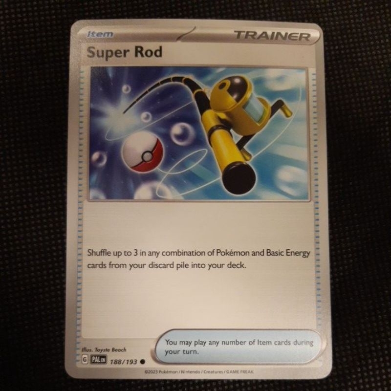 Pokemon Card TCG : Paldea Evolved : Super Rod 188/193 (Non Holo) 100% ...