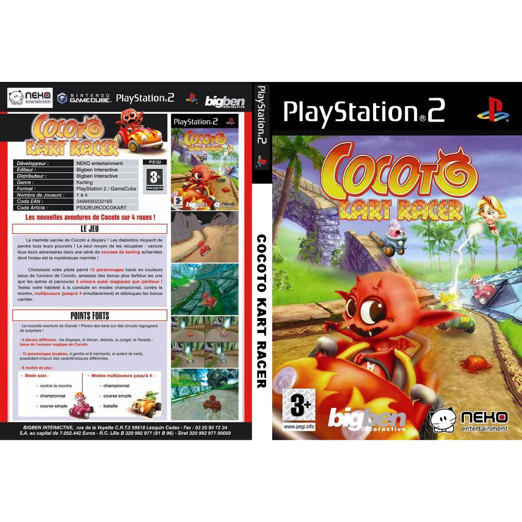 PS2 CD DVD GAMES Cocoto Kart Racer | Shopee Malaysia