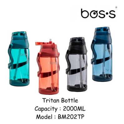bos's 2000ml Tritan Bottle/BOS'S BPA-FREE ORI Tritan Bottle | Shopee Malaysia