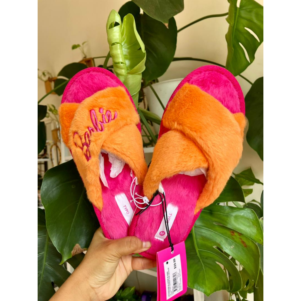 TYPO x Barbie Crossover Slipper Slides (Size S) | Shopee Malaysia