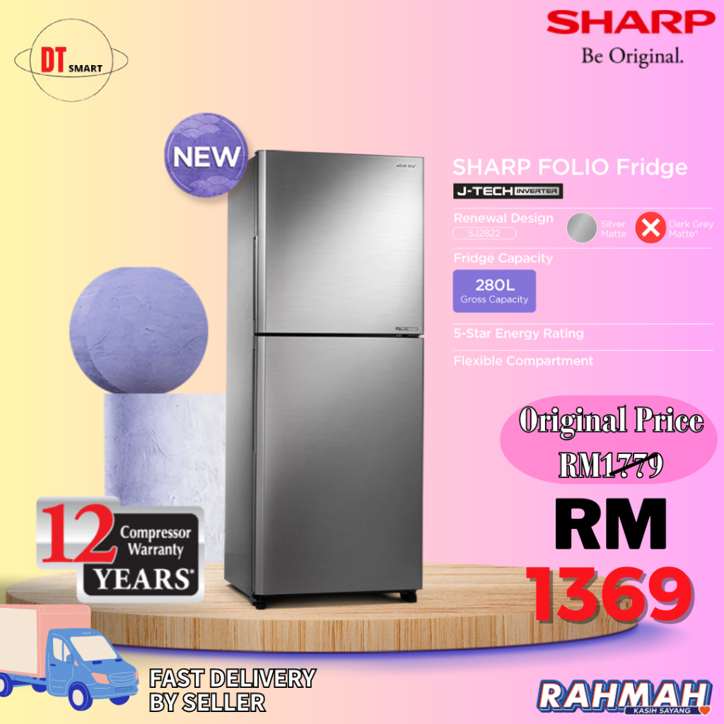 𝐋𝐎𝐑𝐑𝐘 𝐒𝐄𝐍𝐃𝐈𝐑𝐈 𝗞𝗟,𝗦𝗘𝗟𝗔𝗡𝗚𝗢𝗥 Sharp Folio Refrigerator Inverter AG Nano ...