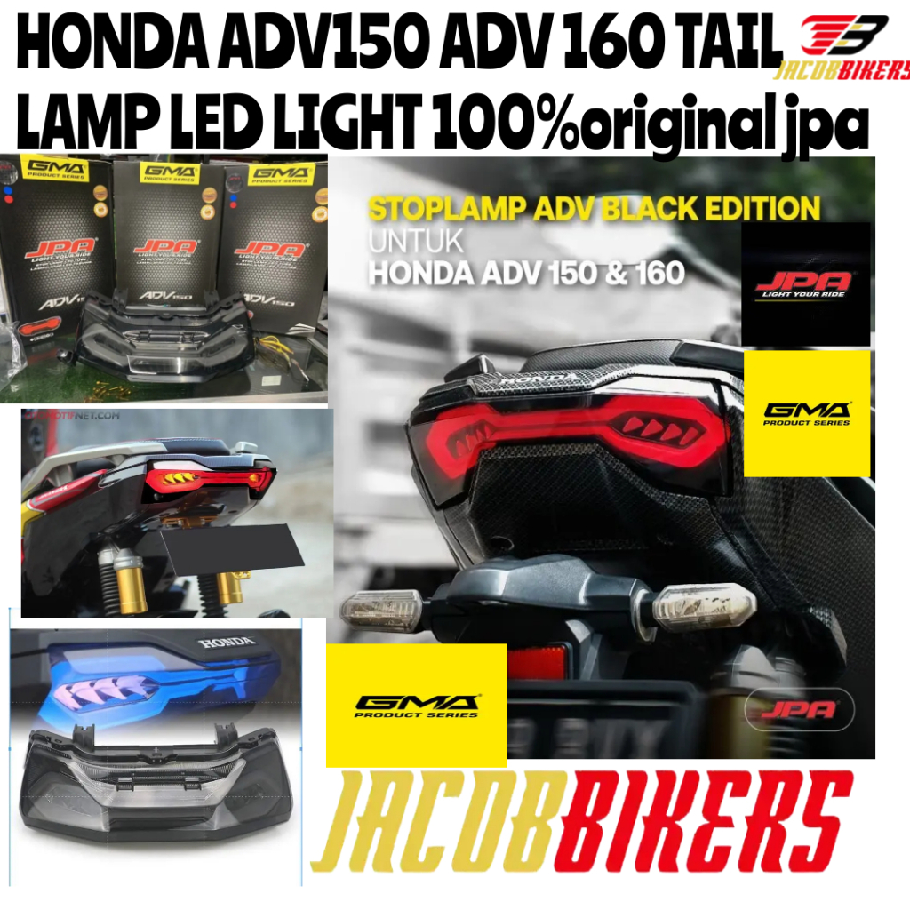 HONDA ADV150 ADV 160 TAIL LAMP LED LIGHT GMA JPA Integrated Tail Lamp ...