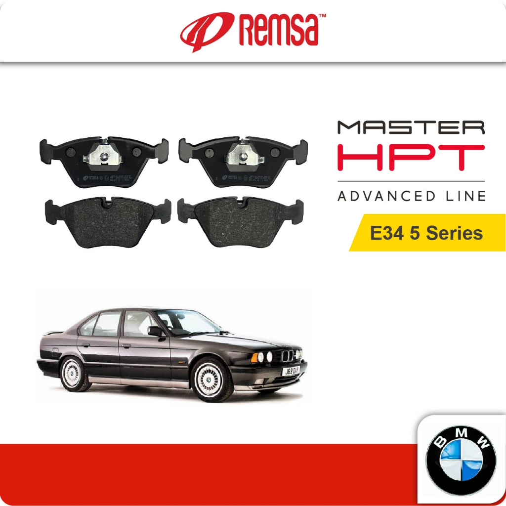 REMSA Front Brake Pads (1 set) - Compatible with BMW E34 5 Series ...