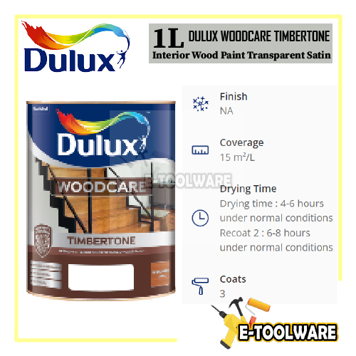 1L ICI Dulux Timbertone Interior Varnish Cat Varnish Kayu | Shopee Malaysia