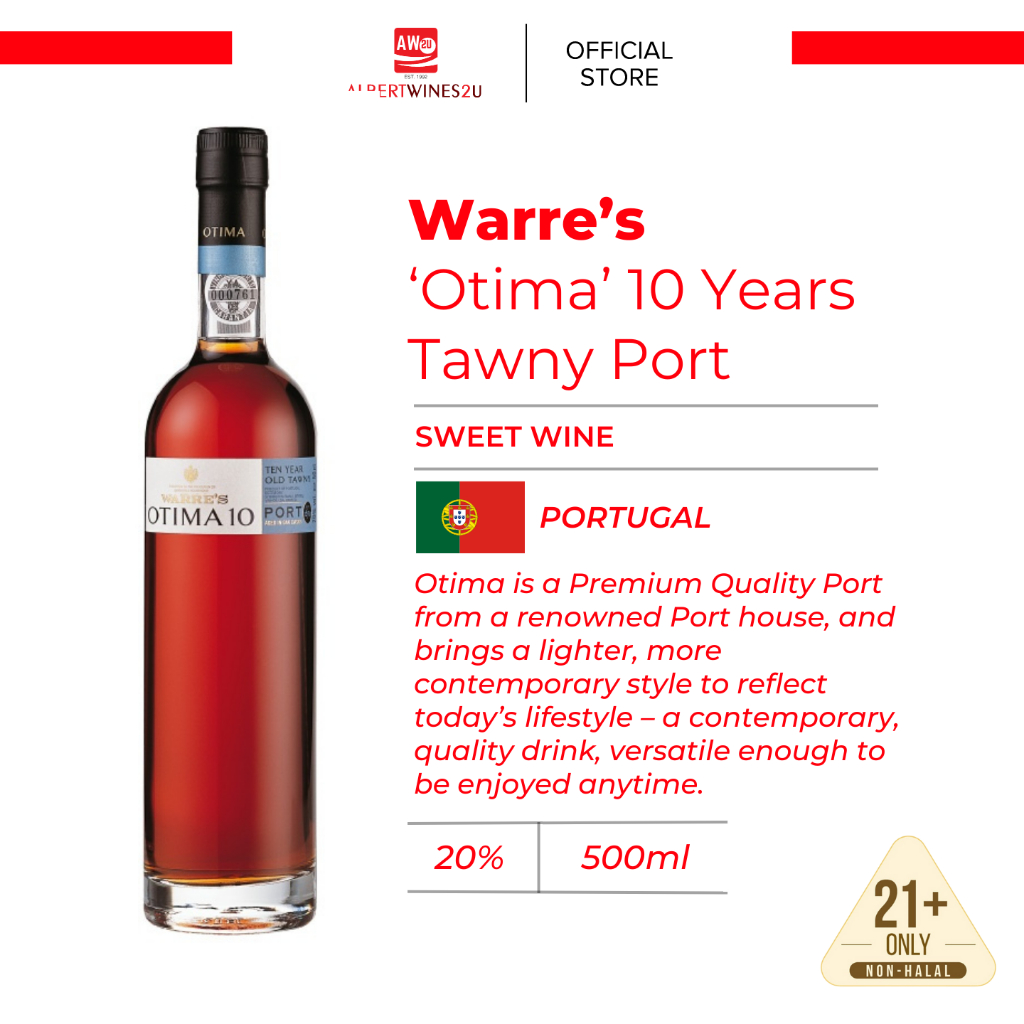 Warre’s ‘Otima’ 10 Years Tawny Port (500ml) 陈年 波特酒 | Shopee Malaysia