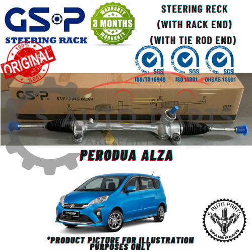 PERODUA ALZA STEERING GEAR RACK -BRAND 100% GSP | Shopee Malaysia