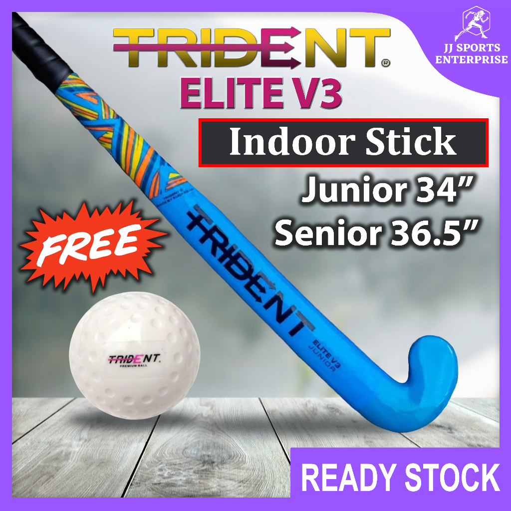 Trident Elite V3 Wood Fibreglass Reinforced Hockey Stick Training ...