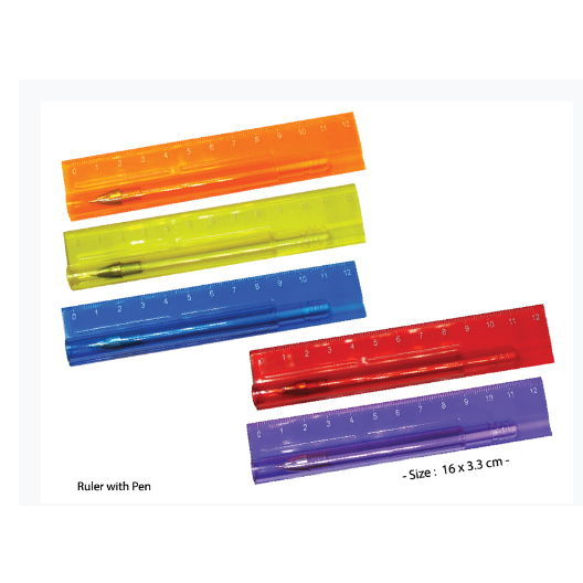 Ruler with Pen 2024 color | Shopee Malaysia