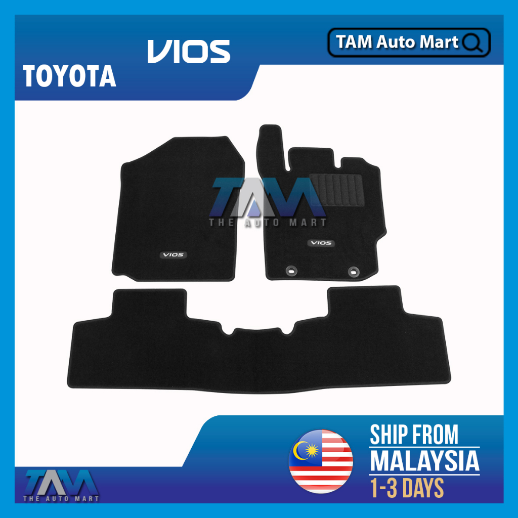 Toyota Vios AC100 (2023-2024) [Original] Floor Carpet Mat For Toyota ...