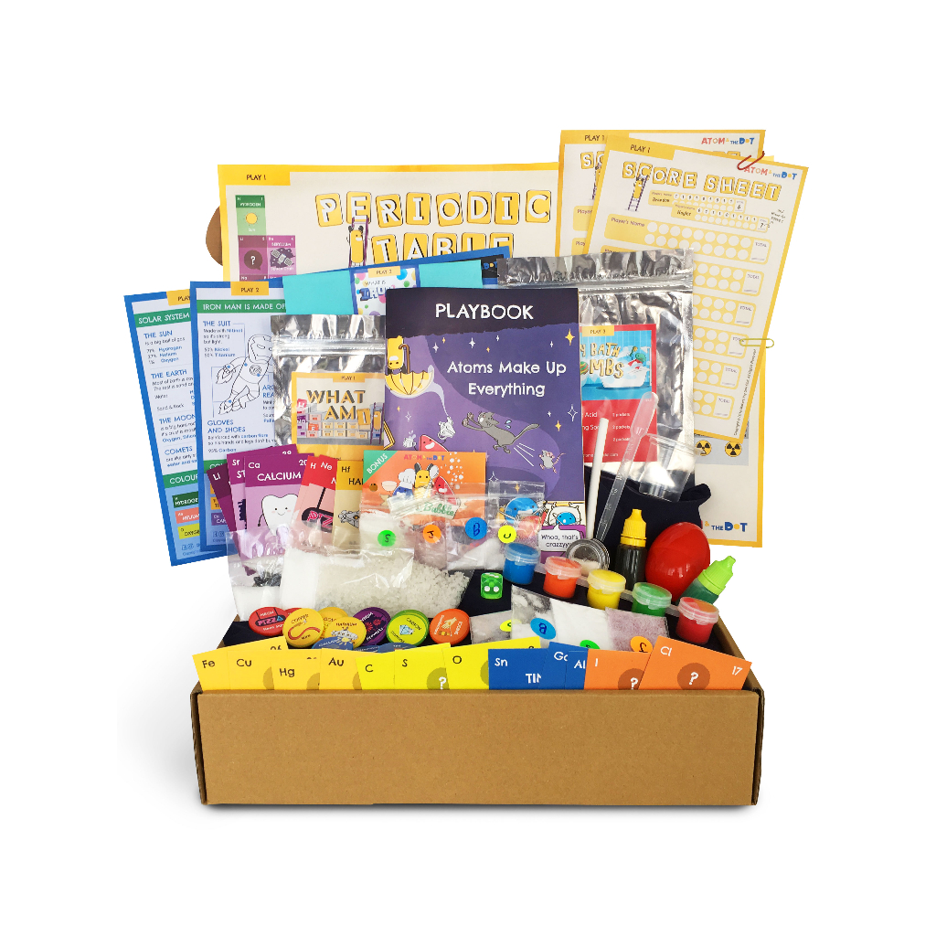 Periodic Table STEAM Activity Box, Bath Bomb kids, Ironman Art | Atom ...