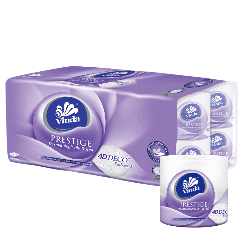 VINDA Prestige 4D Toilet Tissue (16 rolls) | Shopee Malaysia