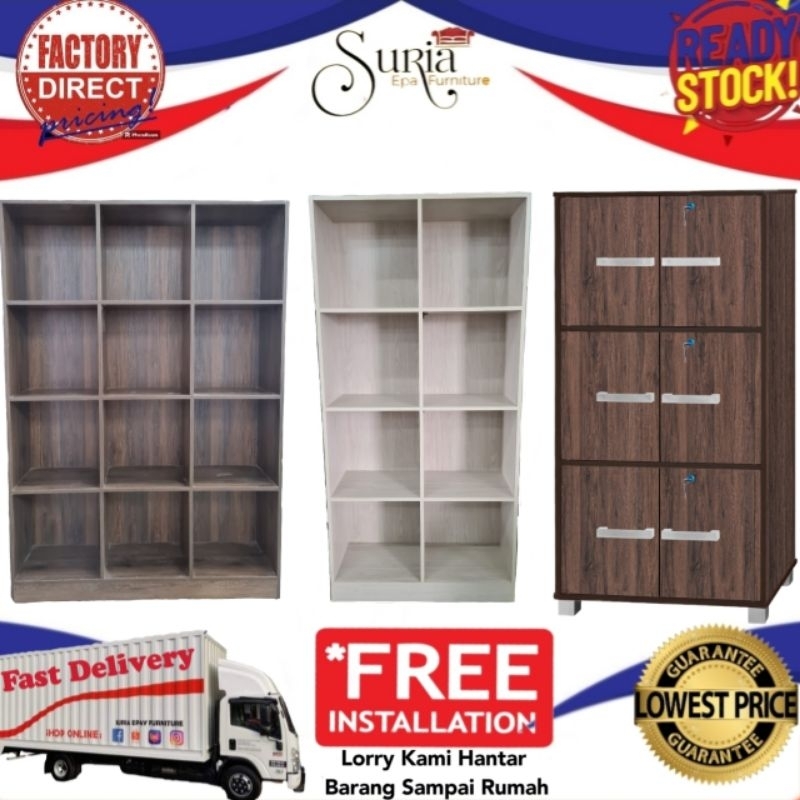 [SIAP PASANG]FiLe Cabinet /Book Cabinet / Almari Buku/书橱 | Shopee Malaysia